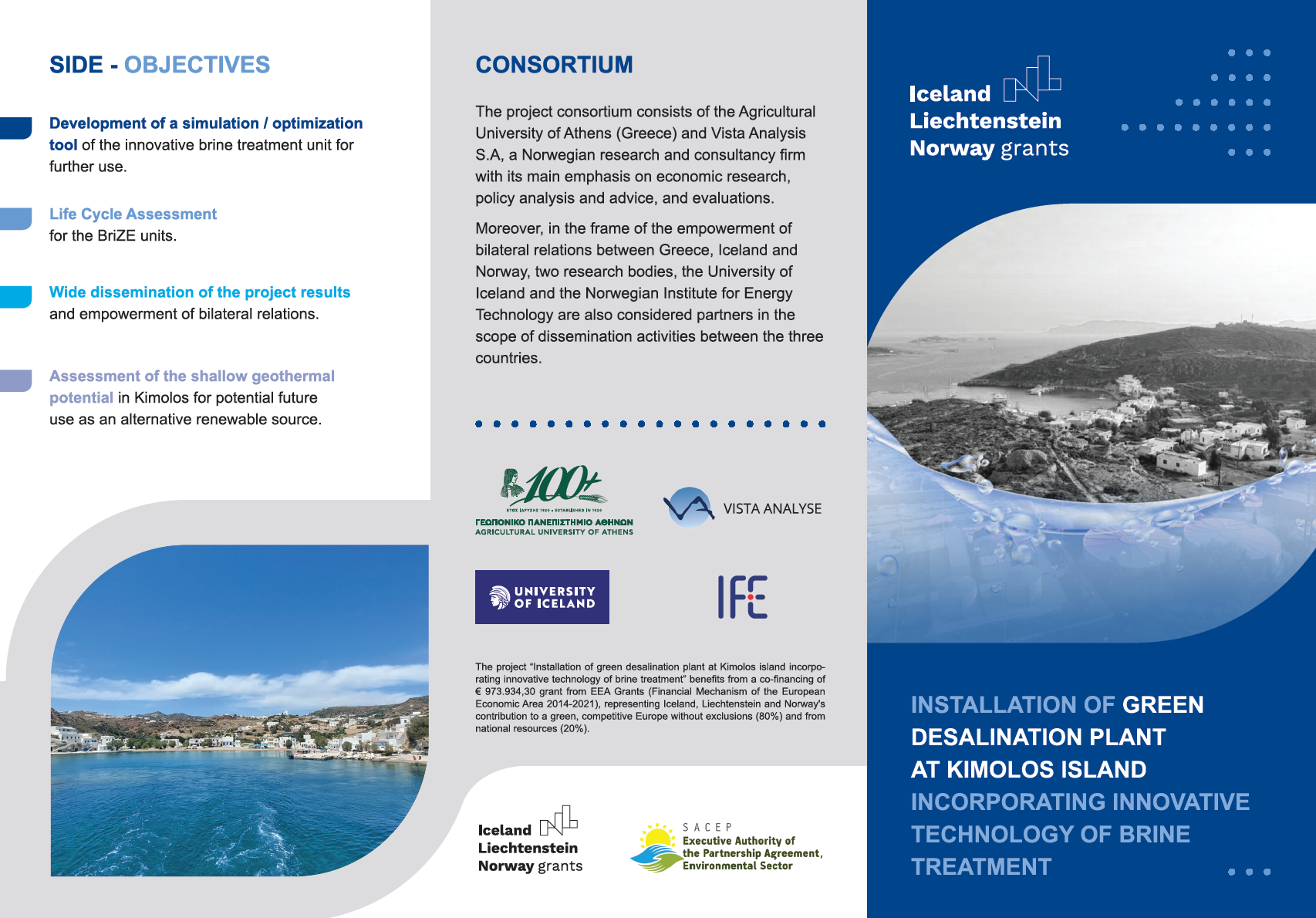 The new BriZE project leaflet is now ready! | BriZE | Brine Zero Emission